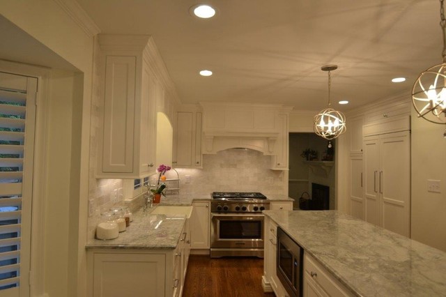 classic white, beaded inset cabinetry - transitional - Transitional ...