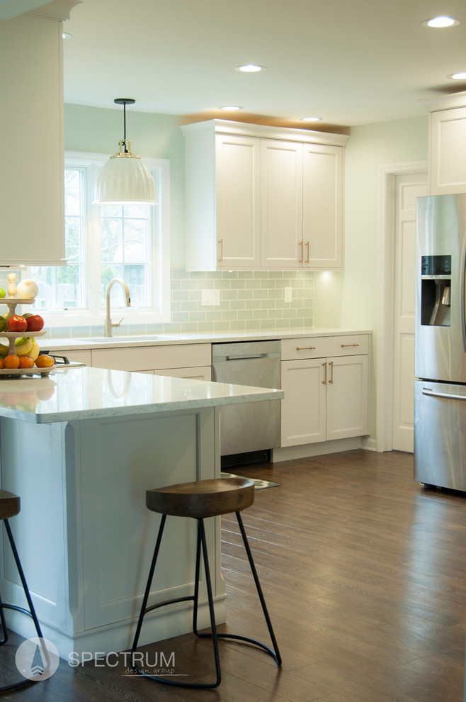 Classic White Kitchen - Transitional - Kitchen - Chicago - by Spectrum ...