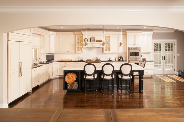 Clean & Crisp with Bold Sophisticated Lines - Transitional - Kitchen ...