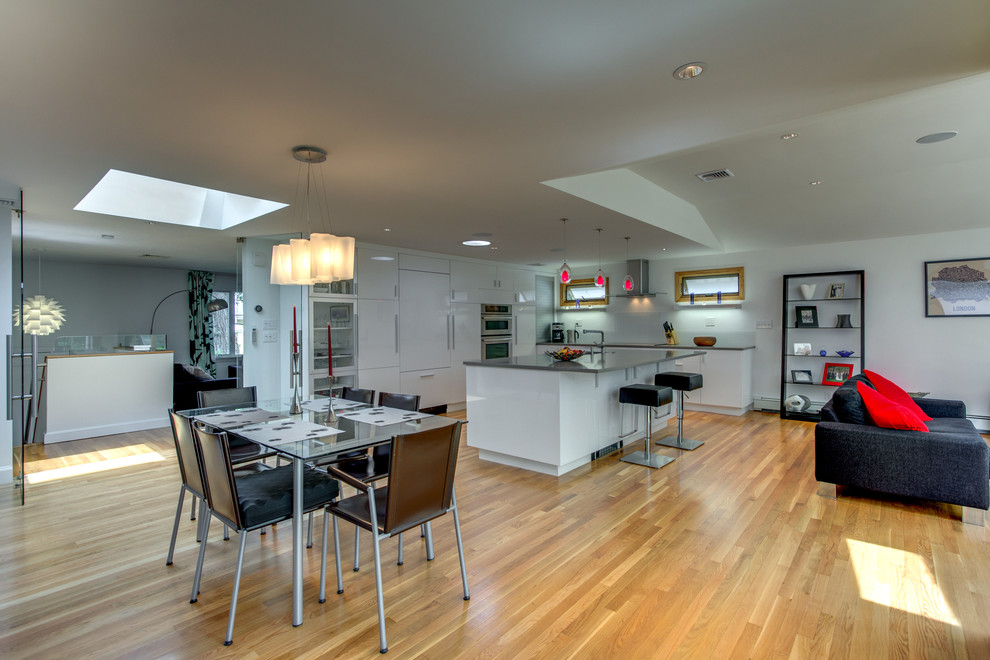 Clean Contemporary Kitchen - Contemporary - Kitchen - Boston - by ...