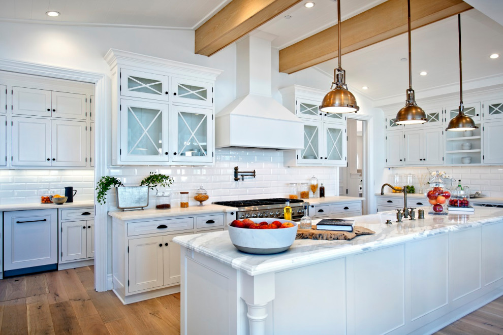 Coastal Dutch Colonial Custom Home - Beach Style - Kitchen - Los ...