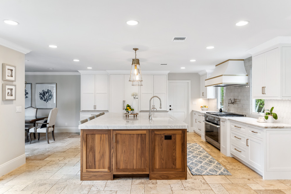 Coastal Mediterranean Redesign - Mediterranean - Kitchen - Los Angeles ...