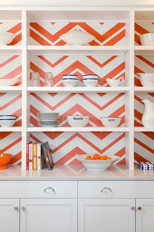 Cobalt Blue and White Reno - Contemporary - Kitchen - Portland Maine ...