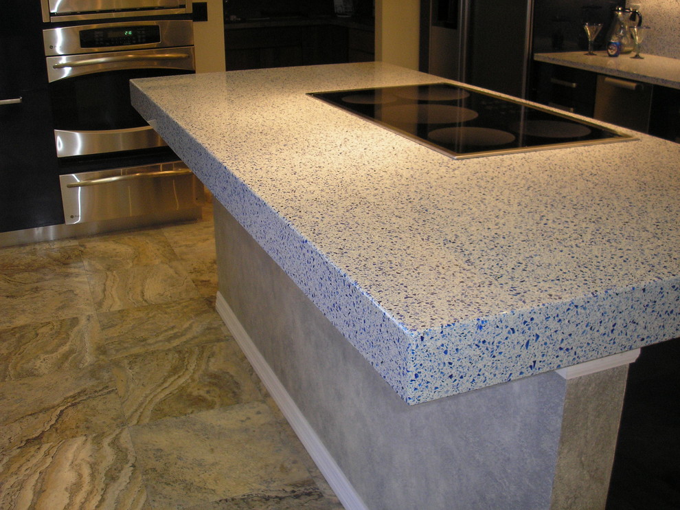 Cobalt Ice IceStone Kitchen - Contemporary - Kitchen - Orlando - by ...