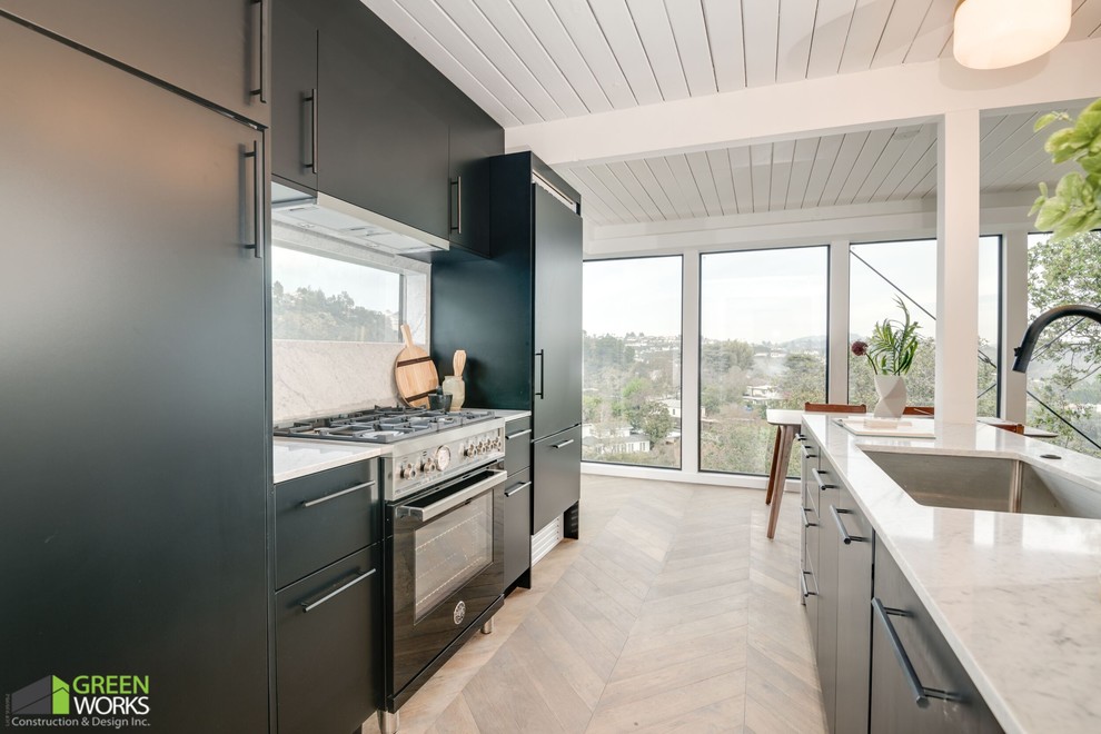 Cole Crest-Hillside Remodel - Contemporary - Kitchen - Los Angeles - by ...
