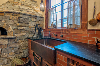 Colonial Style Pool House - Traditional - Kitchen - Sacramento - by ...