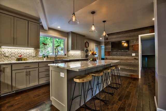 Colonial White Granite Kitchen by Sarah Prater Designs - Contemporary ...