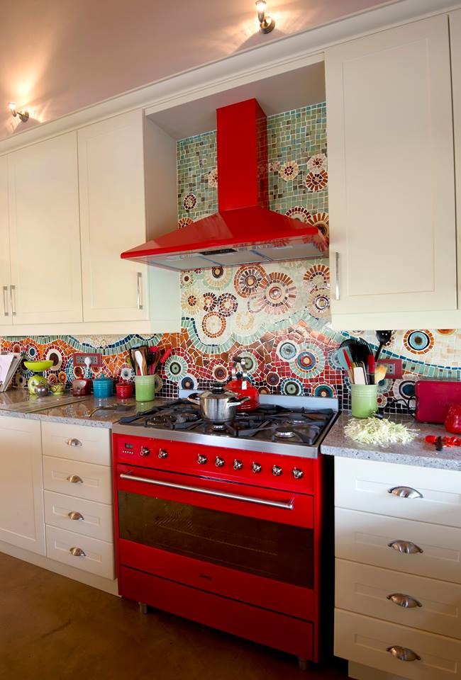 Colourful kitchen splashback - Eclectic - Kitchen - Gold Coast - Tweed ...