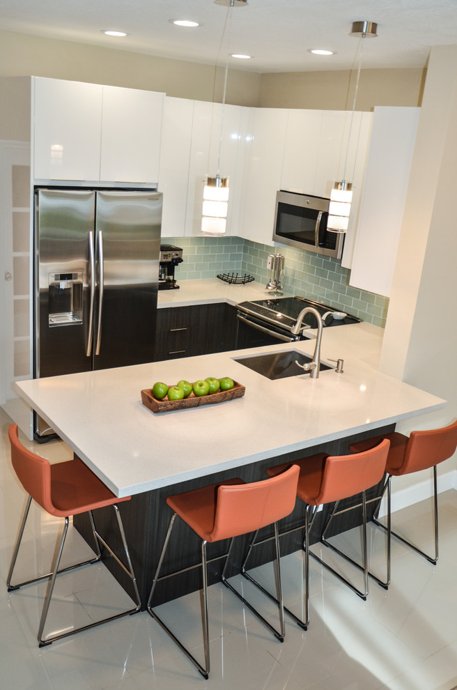 COMPAC - Contemporary - Kitchen - Miami - by KabCo Kitchens | Houzz