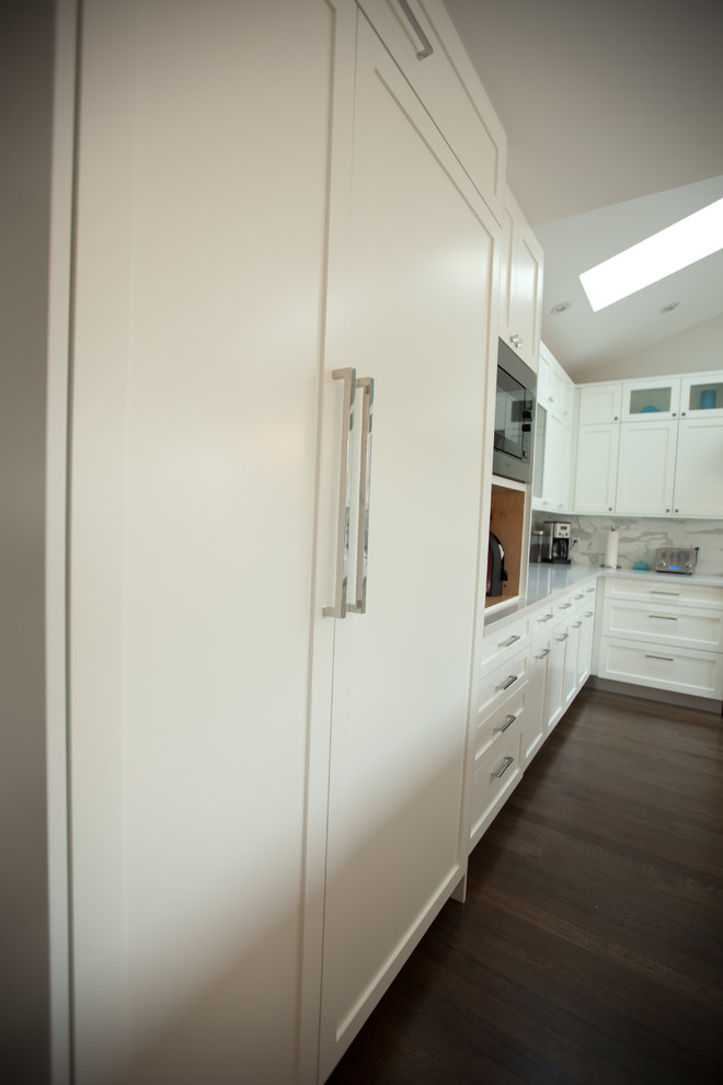 Concealed Fridge Panel Door - Traditional - Kitchen - Vancouver - by ...