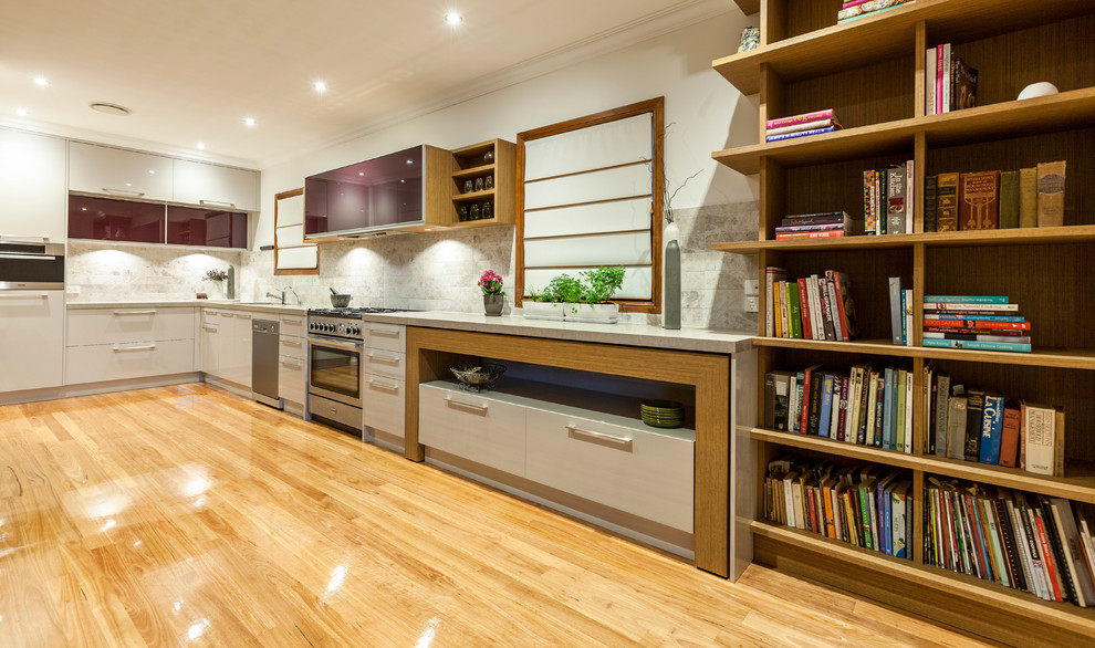 Concealed Living kitchen - Contemporary - Kitchen - Brisbane - by ...
