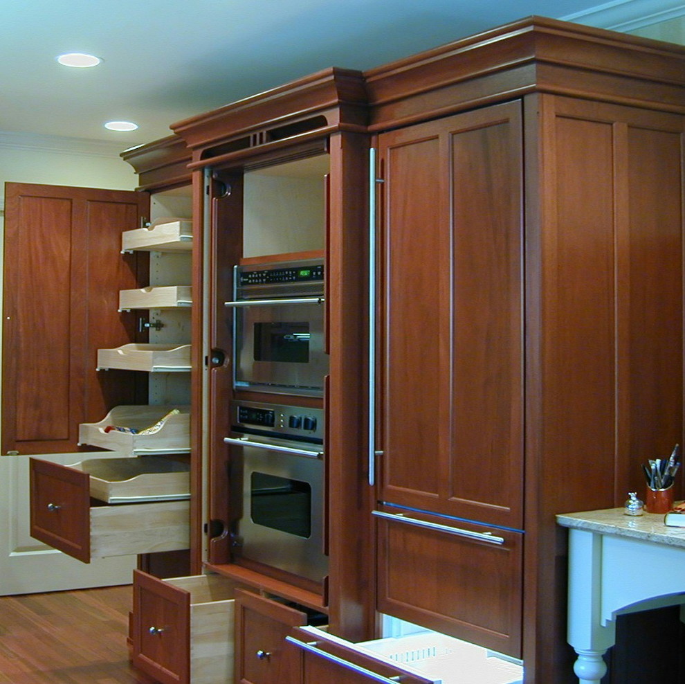 Concealed Ovens / Refrigerator / Pantry - Traditional - Kitchen ...