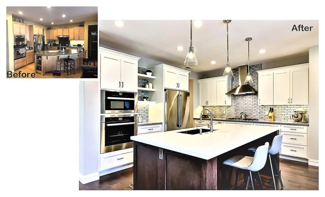 Before & After Kitchen Space - Gong - Modern - Kitchen - San Francisco ...