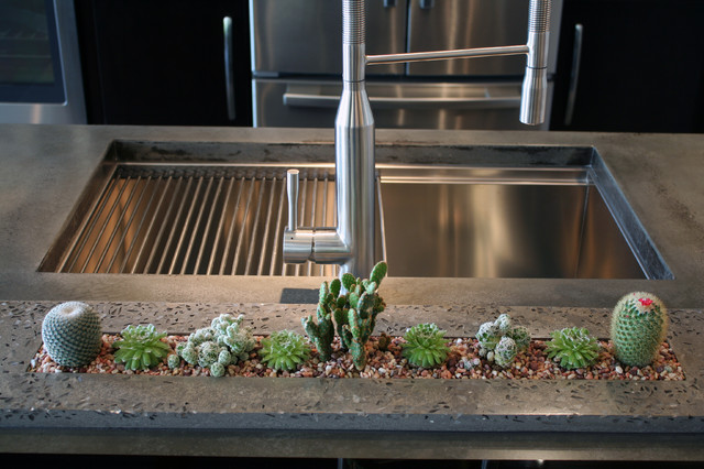 Concrete Countertop / Concrete Ledge - Contemporáneo - Cocina ...
