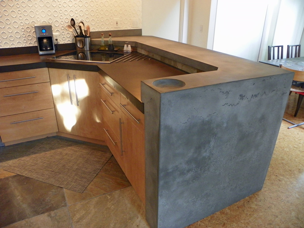 concrete kitchen countertops - Moderno - Cocina - Dénver - de ...