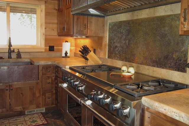 Rustic Pine Kitchen With Concrete How Do You Feel About Knotty Pine