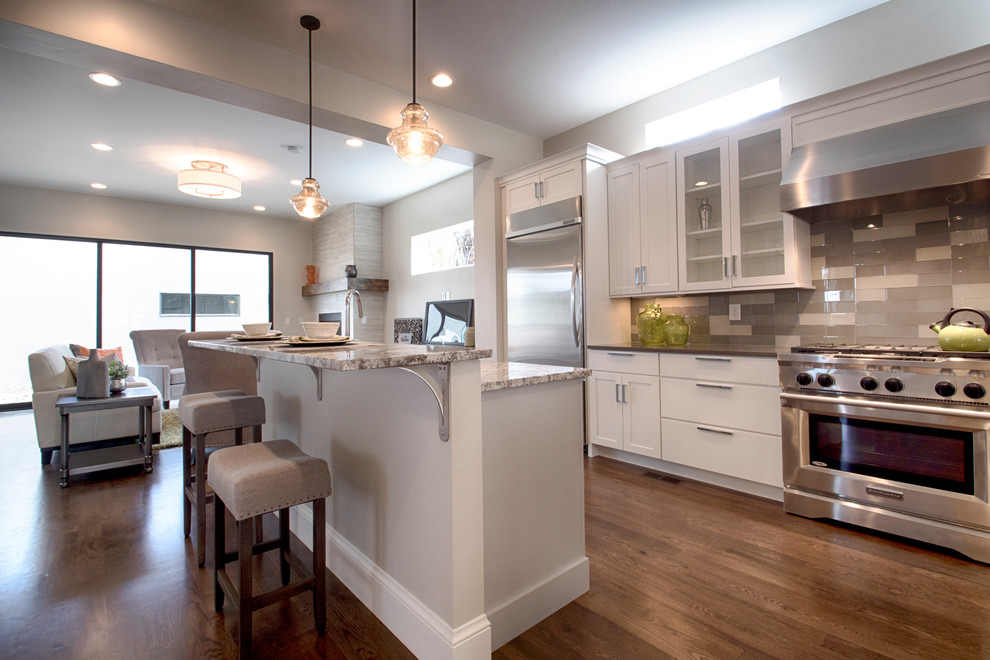 Contemporary and Angular Custom Kitchen - Transitional - Kitchen ...