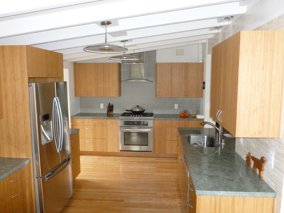 Contemporary Bamboo Kitchen in Mountain View - Modern - Kitchen - San ...