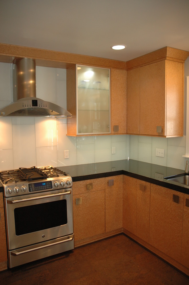 Contemporary Birdseye Maple Kitchen - Contemporary - Kitchen - Other ...