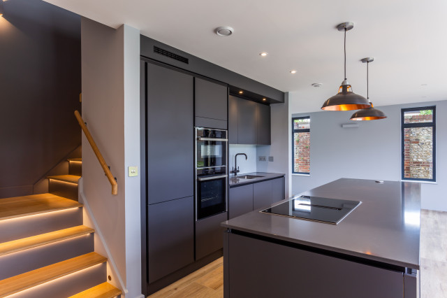 Contemporary Family Home on old army barracks site - Contemporary ...