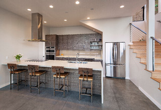 Contemporary Hillside Home - Contemporary - Kitchen - Santa Barbara ...