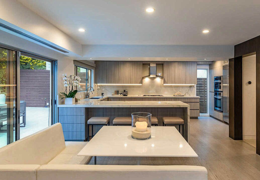 Contemporary Hillside Residence - Contemporary - Kitchen - Los Angeles ...