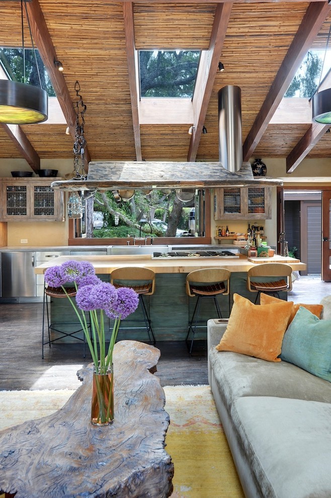Contemporary Kitchen - Rustic - Kitchen - Los Angeles | Houzz