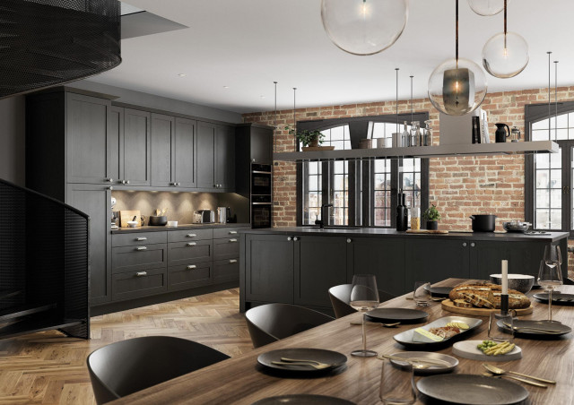 Contemporary Kitchen featuring a Slim Shaker-Style Door painted in ... Contemporary Kitchen featuring a Slim Shaker-Style Door painted in ...