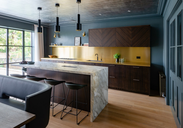 Contemporary Kitchen with Mid Century Styling, Greenwich, London ...