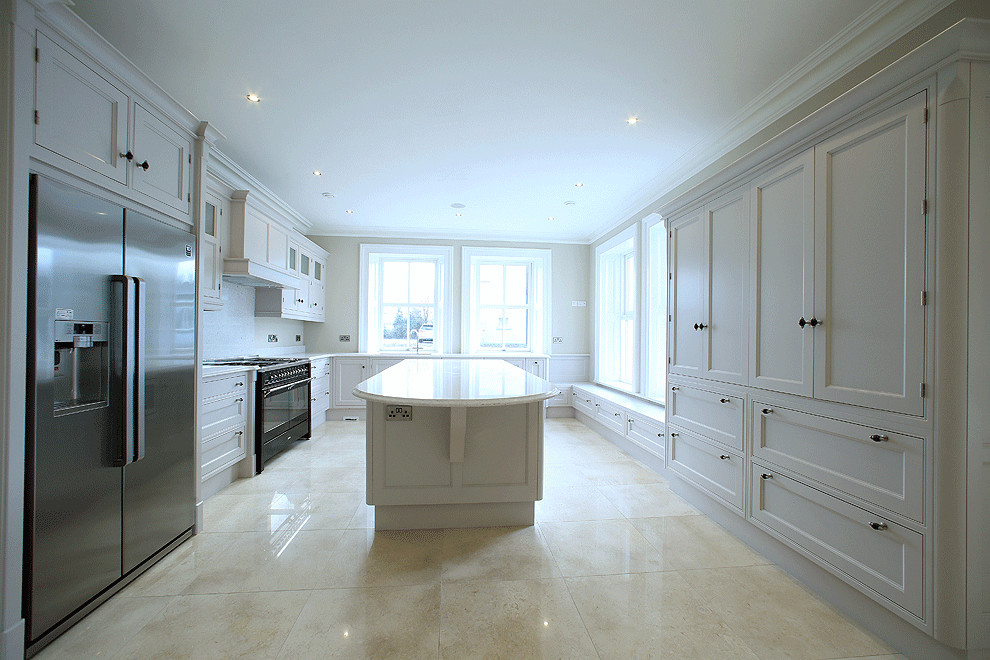 Contemporary New build house with traditional detailing - Transitional ...