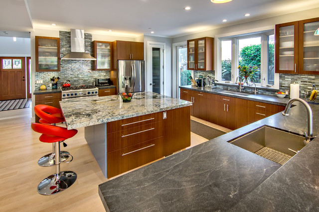 Contemporary Prairie Style Addition + Remodel - Contemporary - Kitchen ...