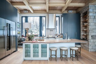 Contemporary Retreat - Rustic - Kitchen - Montreal - by BONE Structure ...