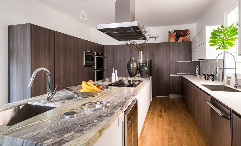 Contemporary River Jade Kitchen Island - Contemporary - Kitchen ...