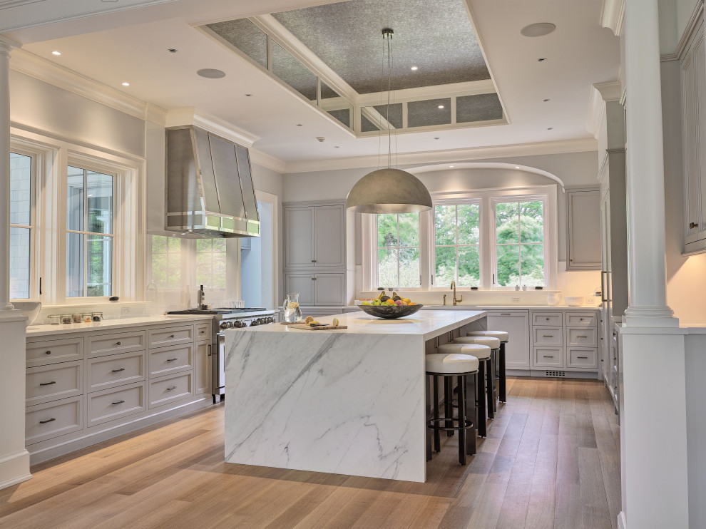 Contemporary Shingle Style - Transitional - Kitchen - New York - by ...