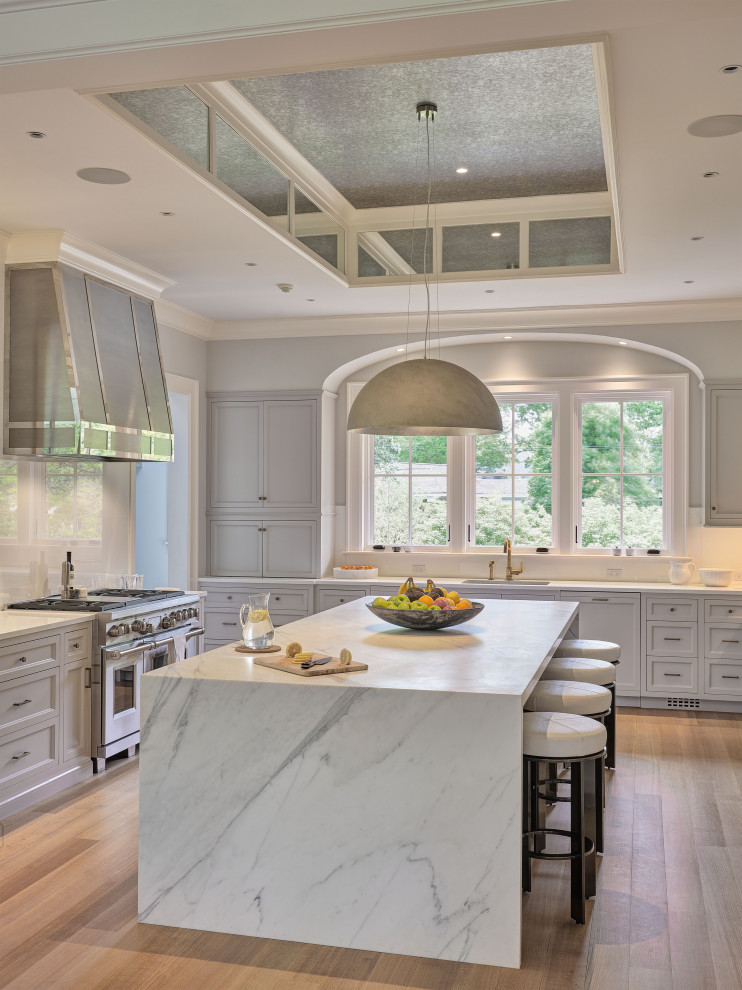 Contemporary Shingle Style - Transitional - Kitchen - New York - by ...