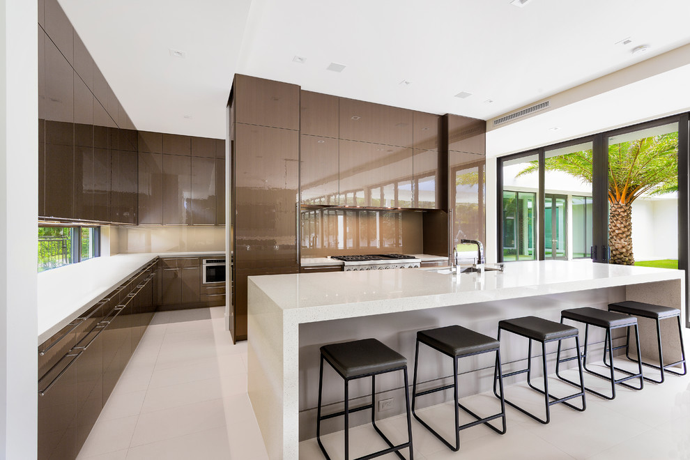 Contemporary South Florida Home - Contemporary - Kitchen - Miami - by ...