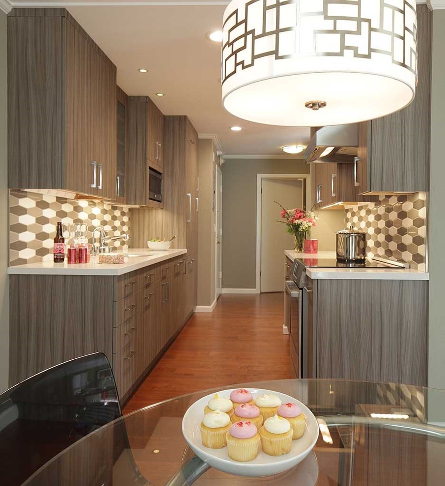 Contemporary Watergate Condo Remodel - Contemporary - Kitchen - San ...