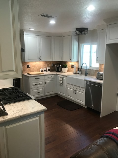 Contemporary White Kitchen - Contemporary - Kitchen - Los Angeles - by ...