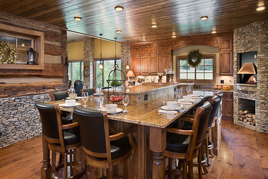 Converted Barn Home - Rustic - Kitchen - Nashville - by Appalachian Log ...