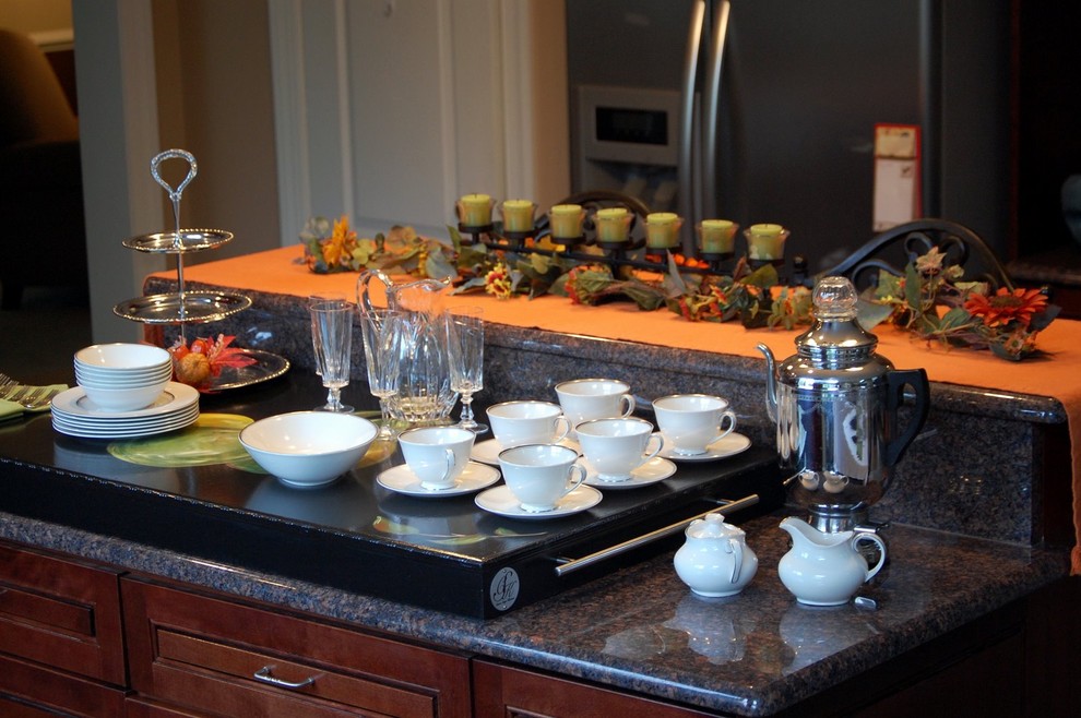 Cooktop custom cover - Mediterranean - Kitchen - Philadelphia - by ...