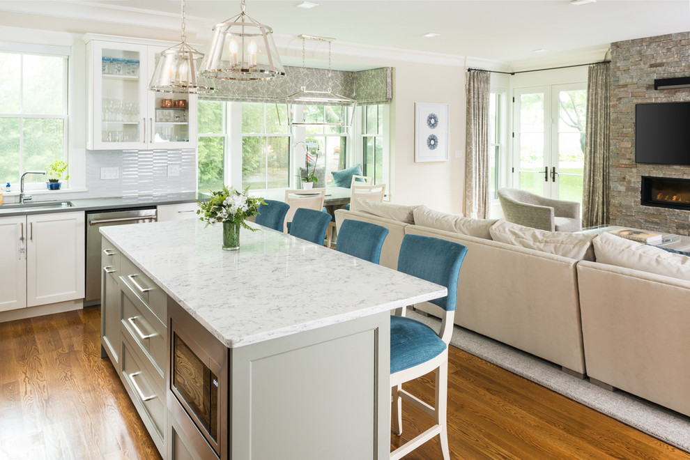 Coolidge Hill Renovation - Traditional - Kitchen - Boston - by Sam ...