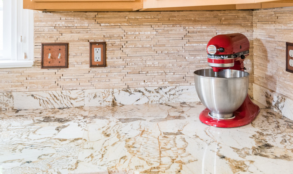 Copenhagen Granite Kitchen Countertops and Island - Traditional ...