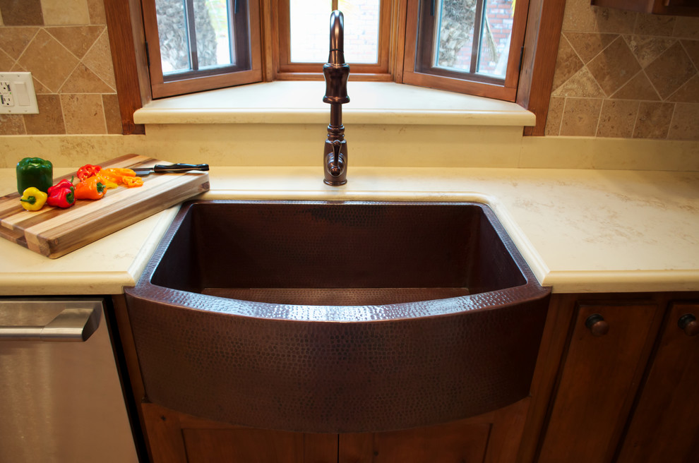 COPPER SINK INSTALLATIONS - Traditional - Kitchen - Los Angeles - by ...