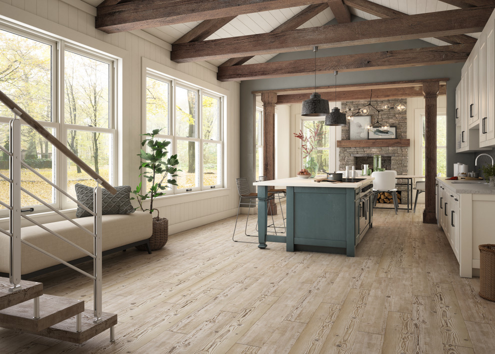 CoreLuxe Old Port Pine - Farmhouse - Kitchen - Other - by LL Flooring ...