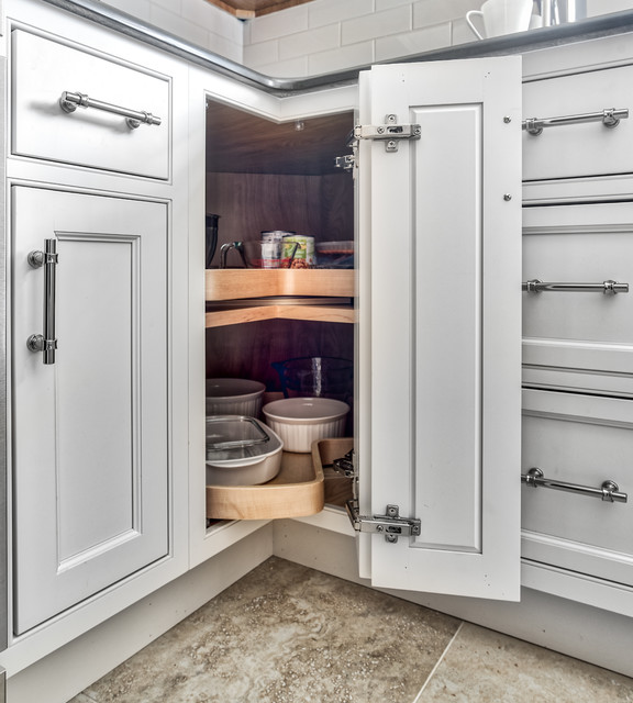Corner Cabinet Pull Outs - Transitional - Kitchen - New York - by ...