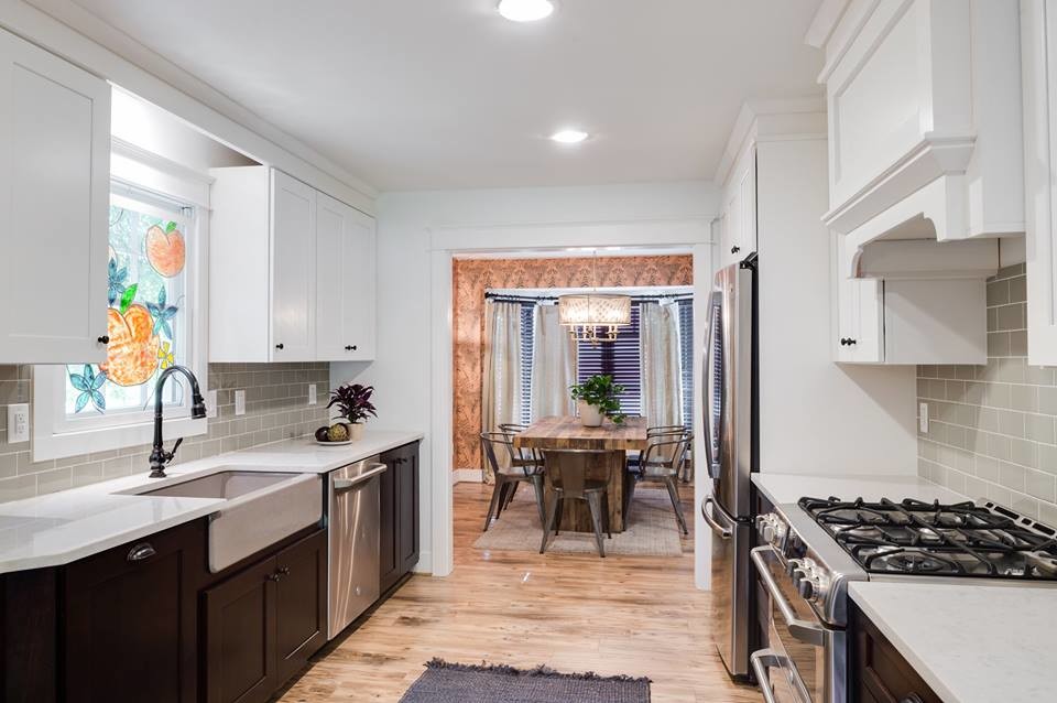 Corridor Style Silestone Kitchen - Modern - Kitchen - Houston - by ...