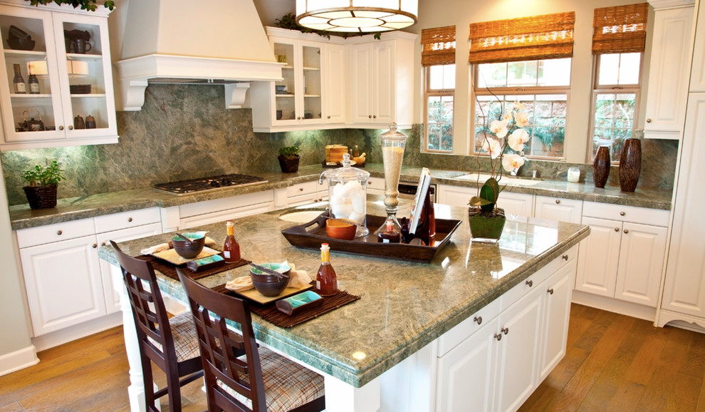 Costa Esmeralda Granite Countertops - Traditional - Kitchen - Orange ...