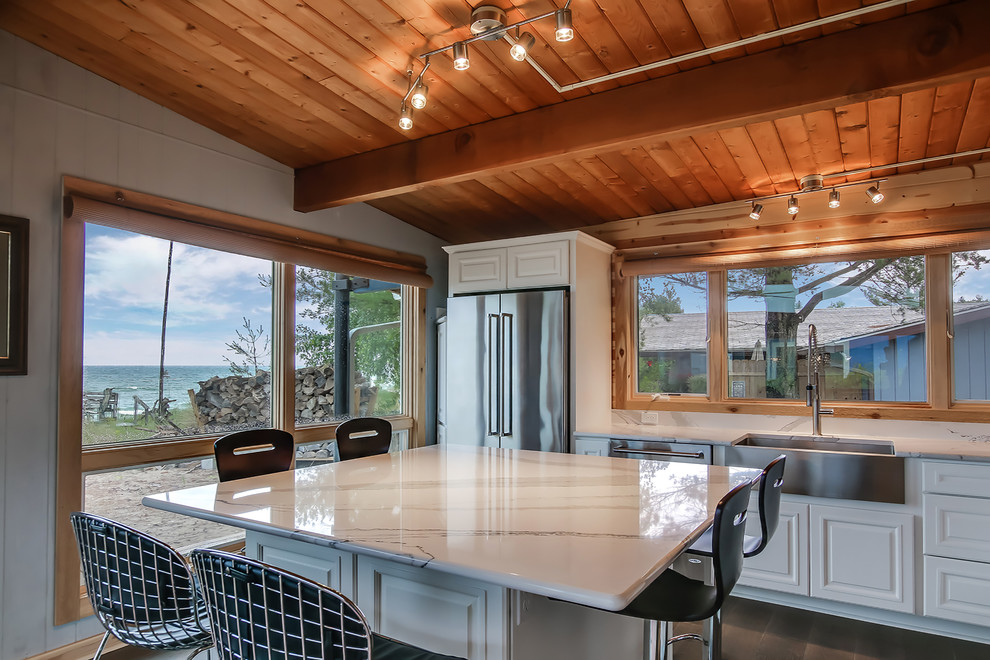 Cottage Addition & Remodel on Lake Michigan - Contemporary - Kitchen ...