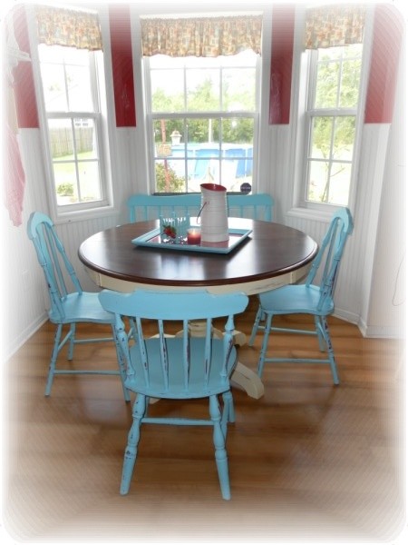 Cottage Style Kitchen Table and Chairs - Eclectic - Kitchen - Raleigh ...
