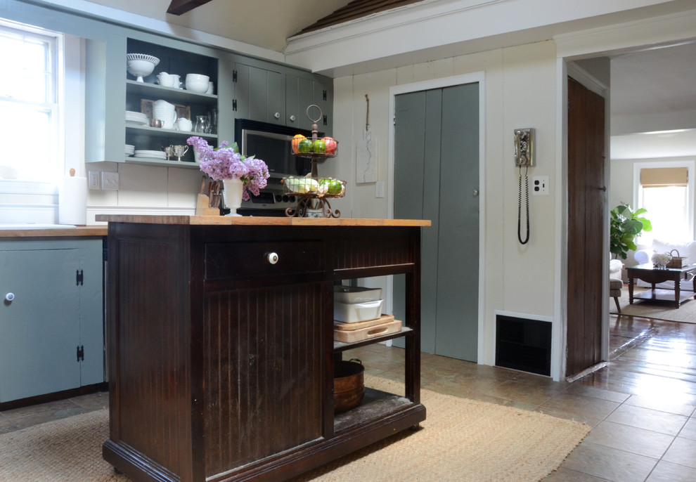 Couple Gives New Life To A Dilapidated Cape - Beach Style - Kitchen ...